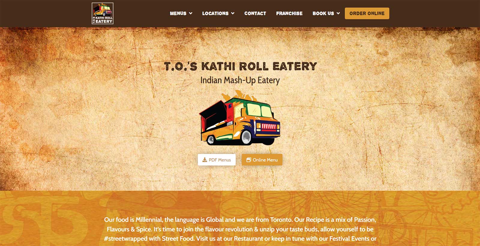 The Kathi Roll Express | MYC Interactive